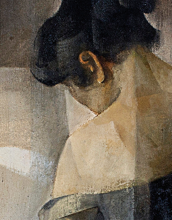 Vicente “Enteng” Manansala “Mother & Child” 1966 on Canvas Size: 37.5 ...